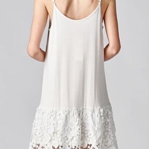 ODDY | Tops | Plus Sz Black Lace Hem Layering Tank Top Extender | Poshmark